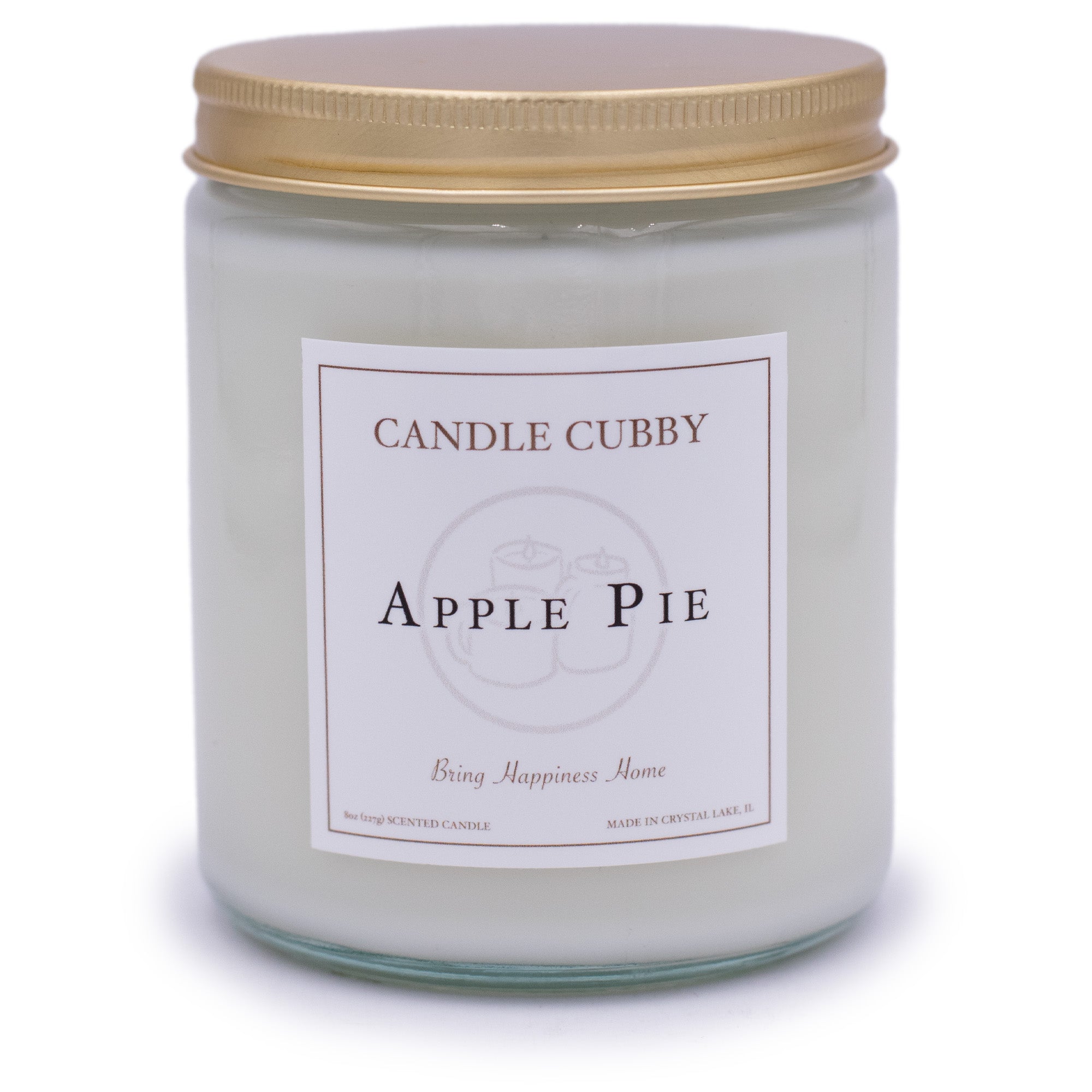 Apple Pie | 8oz Jar Candle | Spiced Apple Pie Scented – Candle Cubby