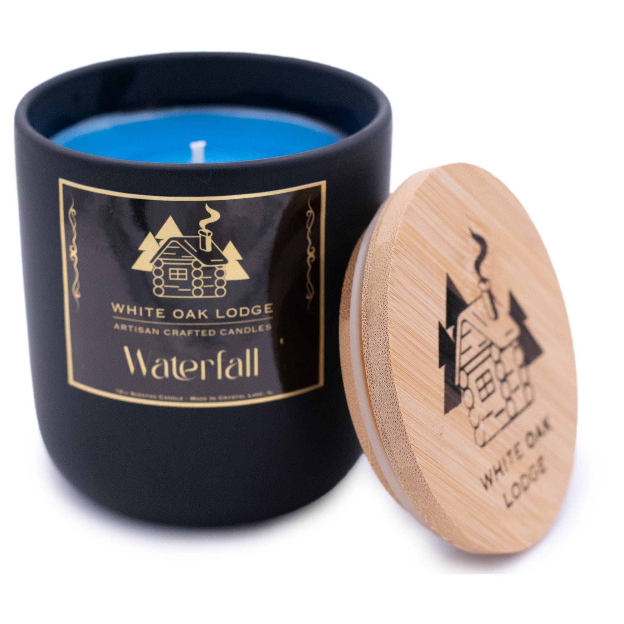 Waterfall | 12oz Jar Candle | Riverside Rain and Minerals – Candle Cubby